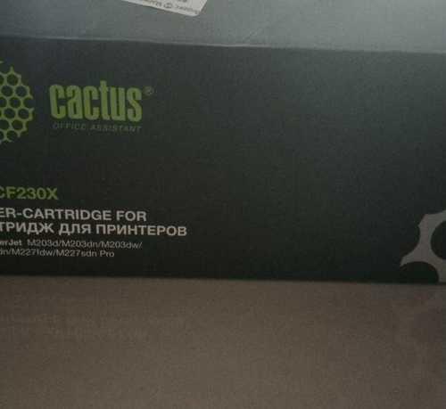 Картридж Cactus CS-CF230X, CF230X, черный