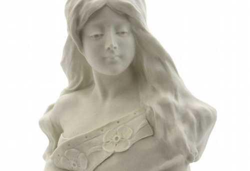 Фарфоровая фигура Бюст девушки. Gustavsberg, 1912