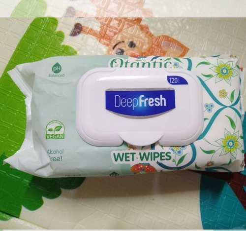 Салфетки влажные Deep Fresh 120 шт и ID Care 64 шт