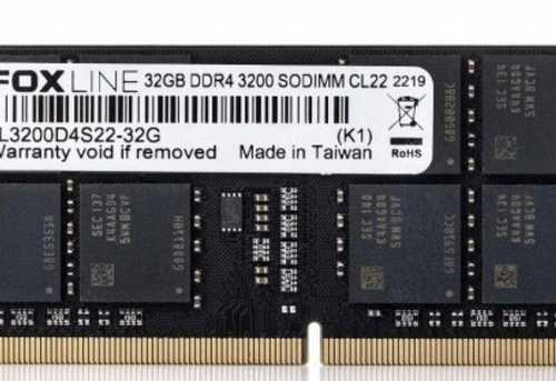 Foxline 64Gb (32+32) DDR4 3200 (комплект)