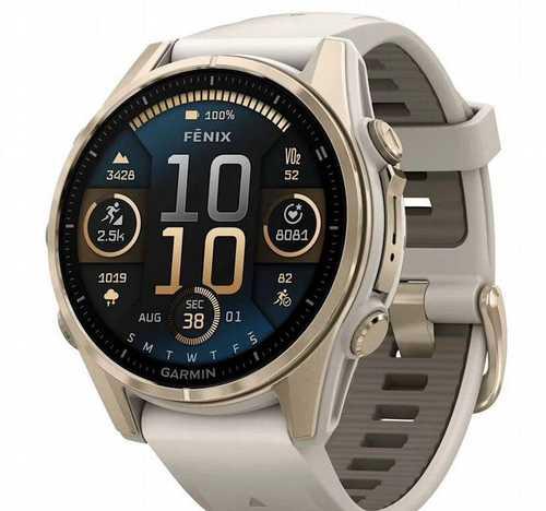 Часы Garmin Fenix 8 43mm Amoled Sapphire Soft Gold