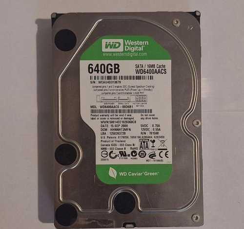 Жесткий диск 640 gb