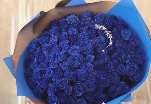 101 синяя роза. Букет синих роз. Розы