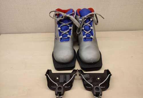 Лыжные ботинки nordway 31 размер + крепления