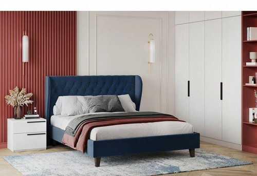 Кровать Виенсо 160 Velvet Blue