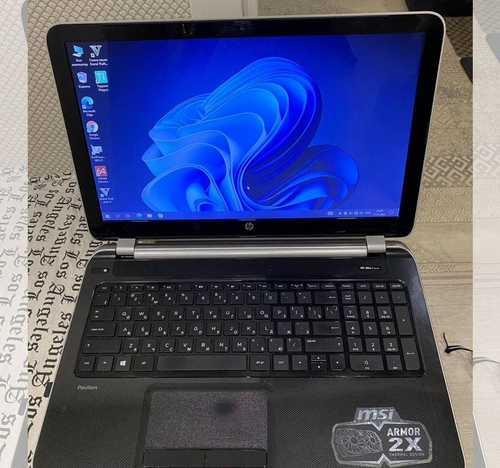 HP pavilion 15/A10-4/ram8/HD8600/ssd120/hdd500