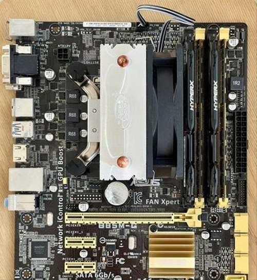 Комплект на B85M-G + Xeon E3-1270 v3 + 16gb RAM