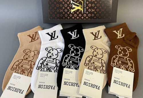 Носки женские Louis Vuitton 5 пар Мишка