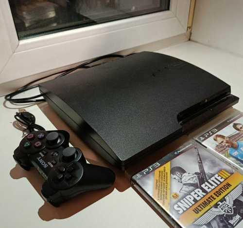 Sony playstation 3 slim 300 Гб прошитая