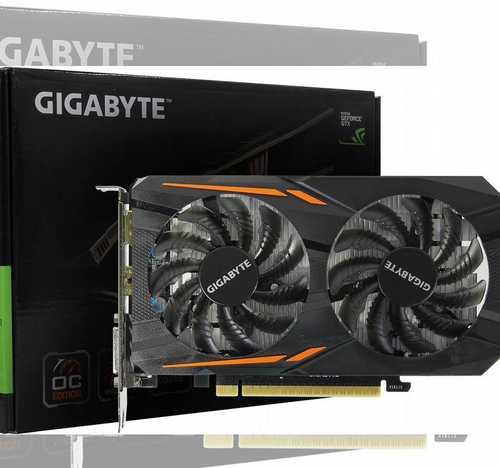 Видеокарта gtx 1050 ti 4gb GigaByte GV-N105TOC-4GD