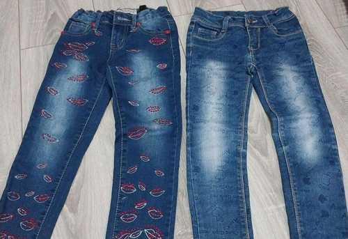 Продам джинсы для девочки на 4-5 лет