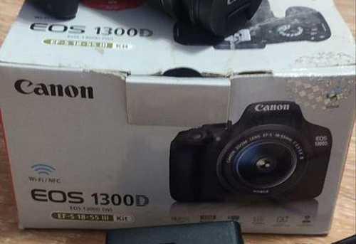 Зеркальный фотоаппарат canon eos1300d