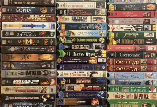 Видеокассеты разных жанров (VHS)