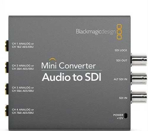 Blackmagic Mini converter Audio to SDI