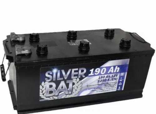 Аккумулятор silver BAT 6ст-190 плоская болт п.п.12