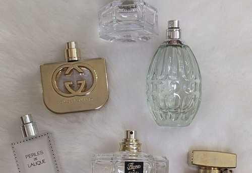 Флаконы от парфюма с небольшим остатком
