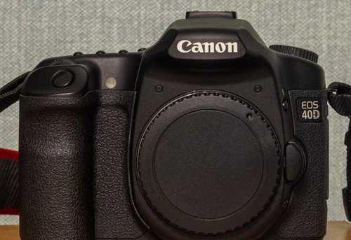 Зеркальный фотоаппарат Canon EOS 40D пробег 17т