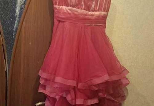 Платье женское вечернее 44 46 розовое