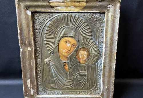 Икона старинная Казанская богородица