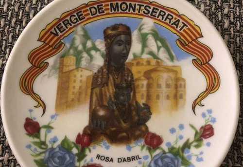 Настенная тарелка Монсеррат Испания