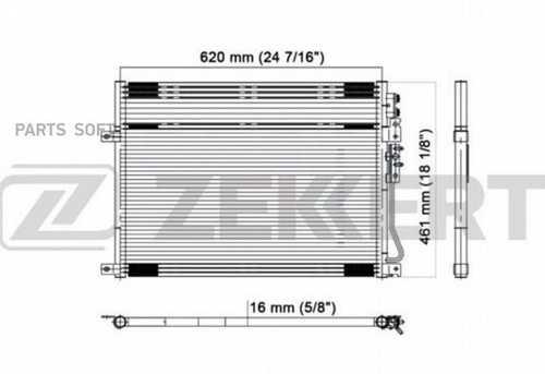 Радиатор кондиционера Jeep Commander 05, Grand Che