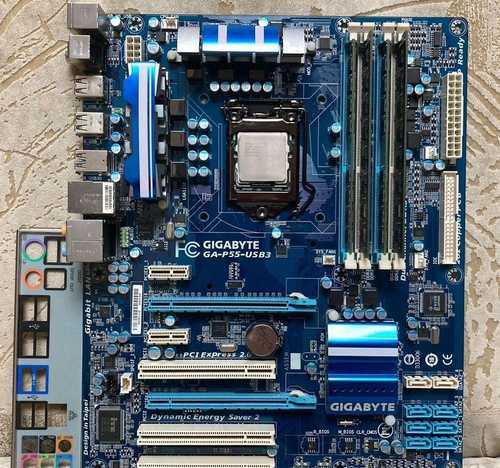 Комплект Gigabyte GA-P55-USB3 / i5 760 / 12Gb