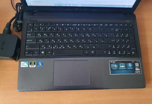Ноутбук 15.6" ASUS X55VD, 256 ГБ, Pentium B980, RAM 4 ГБ, GeForce GT 610M