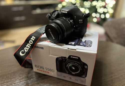 Зеркальный фотоаппарат Canon EOS 550d kit