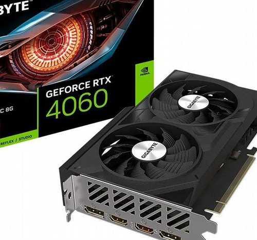 Видеокарта GigaByte nvidia GeForce RTX 4060 8Gb GV-N4060WF2-8GD