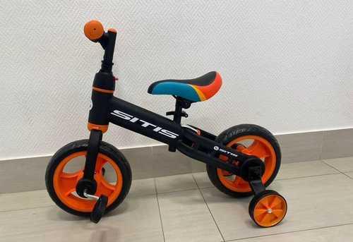 Беговел-велосипед детский 2 в 1 sitis runner Orang