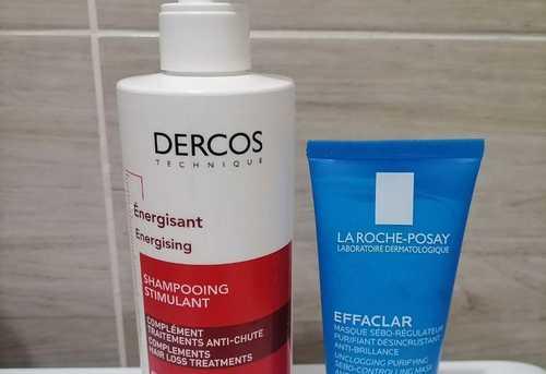 Vichy dercos шампунь, маска для лица La roche