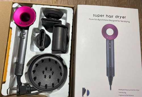 Фен Super Hair Dryer в розовом цвете