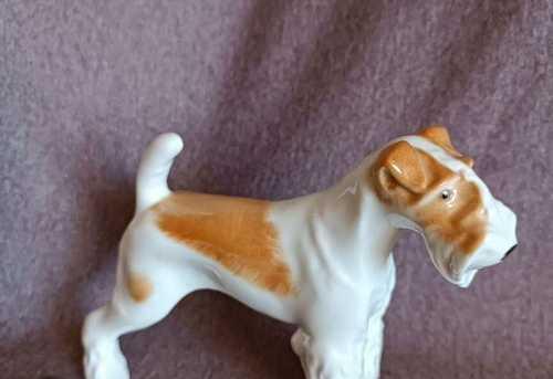Фарфоровая статуэтка собака ифз