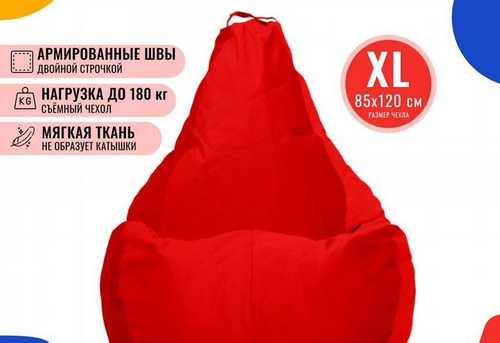 Кресло-мешок Груша XL Микровелюр Красный