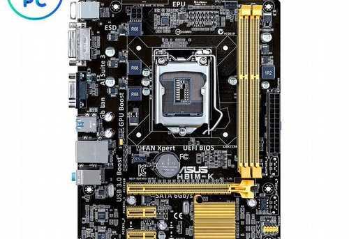 Материнская плата LGA1150 asus H81M-K Б.У