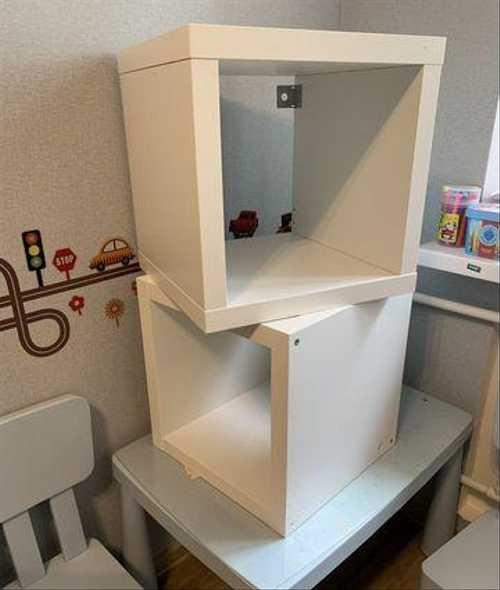 IKEA kallax каллакс Стеллаж, белый, 2 шт