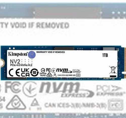 SSD накопитель Kingston NV2 SNV2S/1000G 1тб, M.2 2