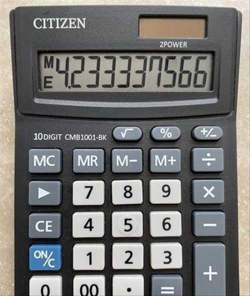 Калькулятор citizen BUsiness Line CMB1001-BK 10