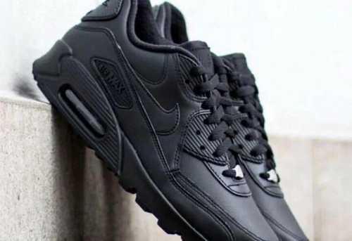Nike Air MAX90 черные кожаные все размеры