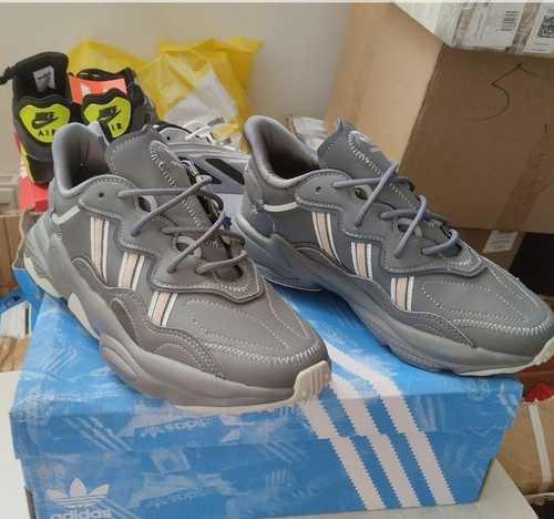 Кроссовки 41-45 Adidas ozweego мужские серые