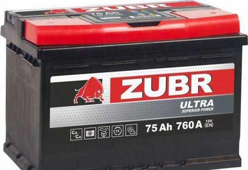 Аккумулятор Zubr Ultra 75Ah 760A