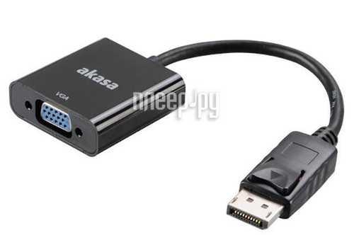 Akasa DisplayPort - VGA 0.2m AK-cbdp04-20BK