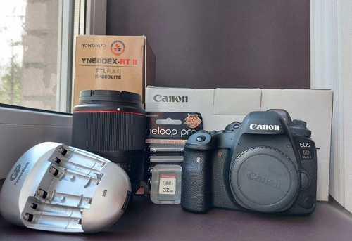 Canon 6D mark 2 + Yongnuo 35 1.4 + Yongnuo 600ex 2