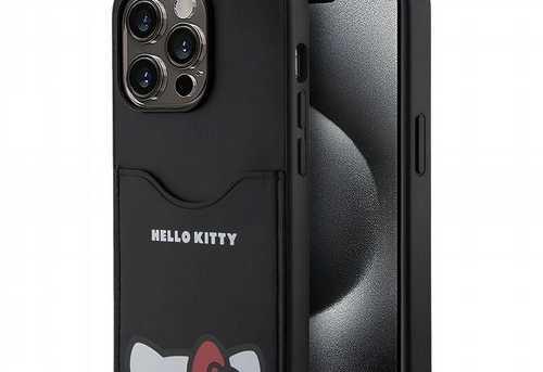 Чехол Hello Kitty для iPhone 15 Pro Cardslot PU L