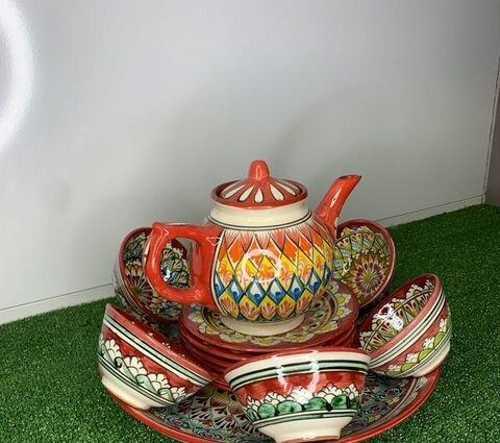 Чайный набор узбекской посуды