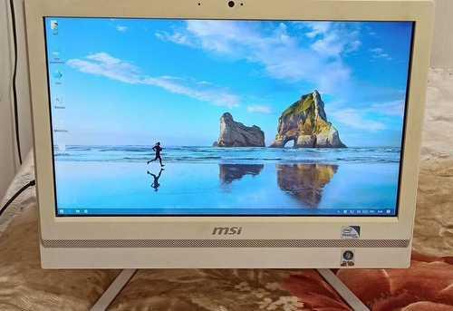 Моноблок шустрый MSI 20" Pentium G2130, 4Gb, 500Gb