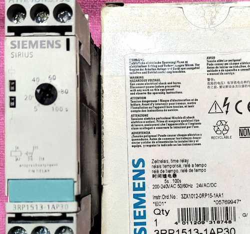 Siemens 3RP1513-1AP30 реле времени