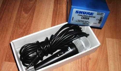 Микрофоны Shure Вокальные C606 2ш Pro шнуры 4,5м