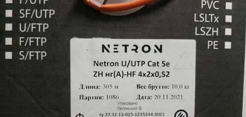 Netron U/UTP Cat5e ZH нг(А) -HF 4PR (4х2х0,52) 305