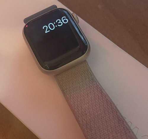 Часы Apple watch 9 41 mm Starlight